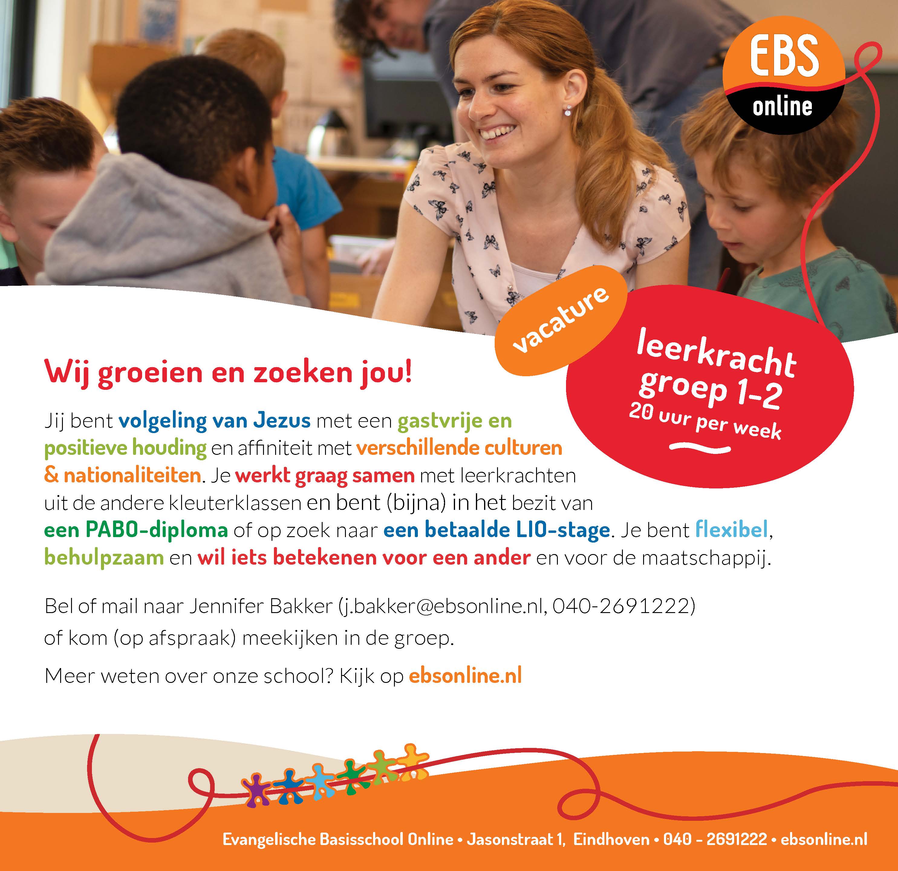Contact opnemen met EBS Online - EBS Online: Evangelische Basisschool Eindhoven